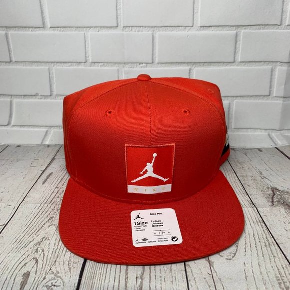 Jordan | Accessories | Nike Air Jordan Pro Jumpman Hat Snapback Cap Red New Men | Poshmark